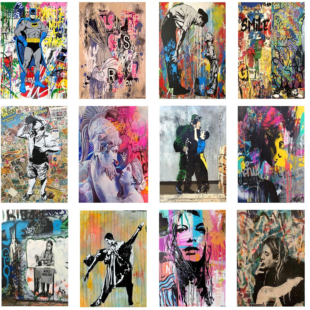 Graffiti Art Clothes Patches Printing Iron On Transfer For Clothing ...