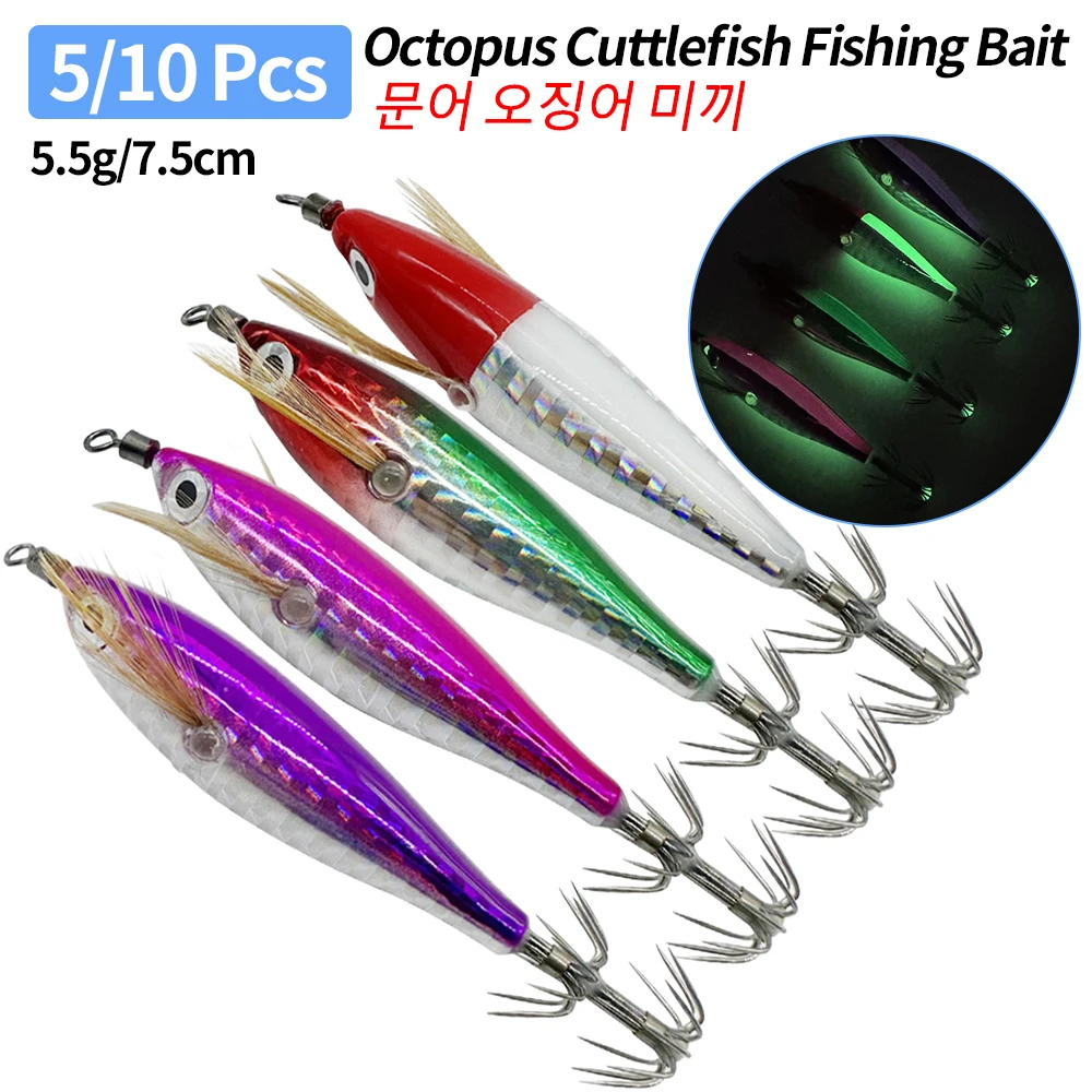 Cebo-de-pesca-luminoso-anzuelo-de-calamar-fluorescente-simulaci-n-de ...