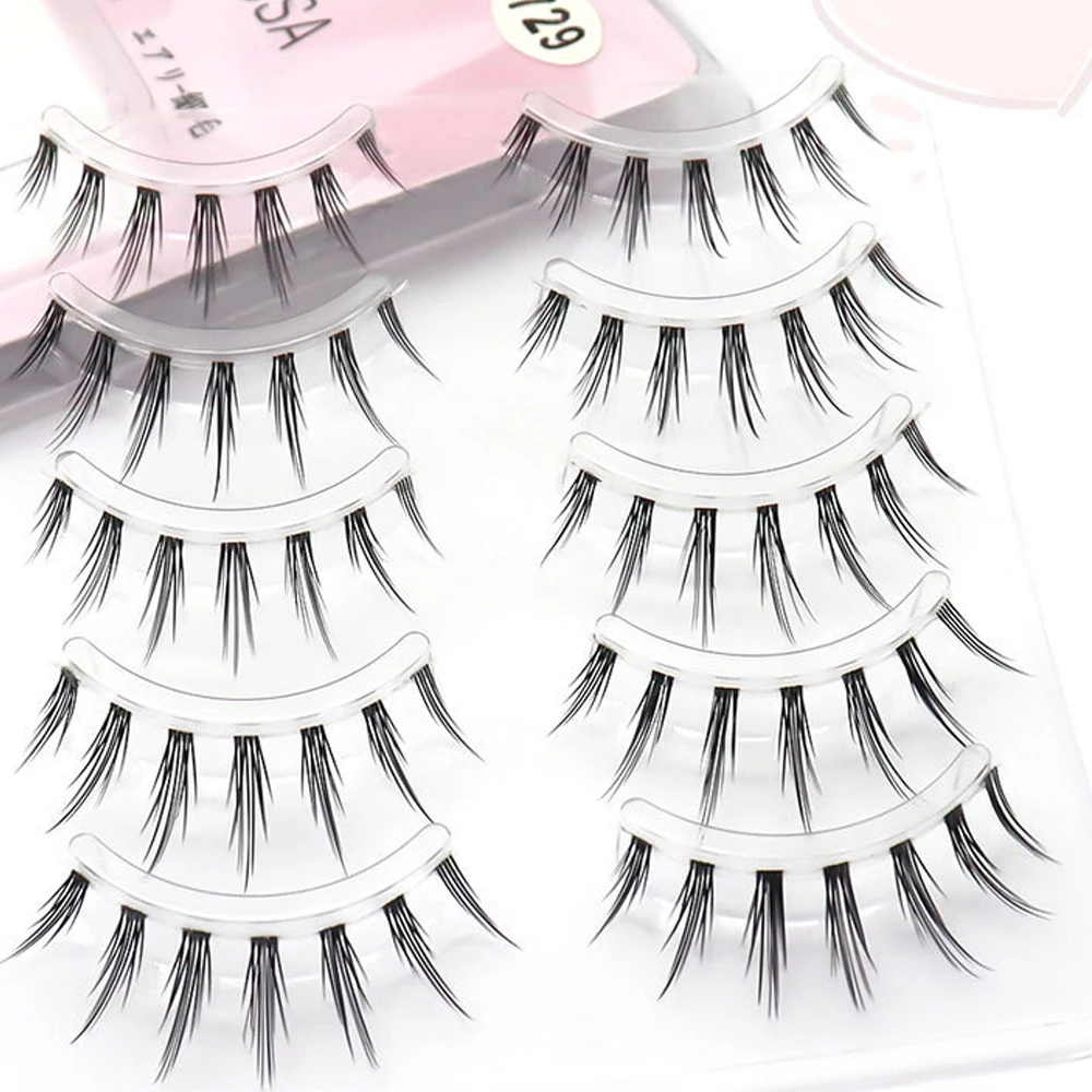 Fairy 5 Pairs Air Lash New A-type Fishtail False Eyelashes Transparent ...