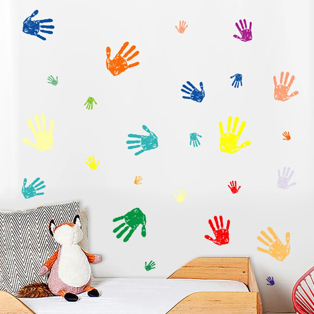 Kids Hand Prints Background