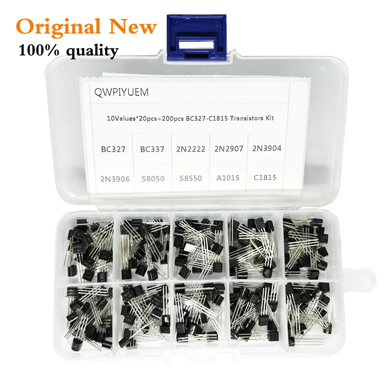 Transistor-Assortment-Kit-10value-200PCS-BC337-BC327-2N2222-2N2907-2N3904-2N3906-S8050-S8550 ...