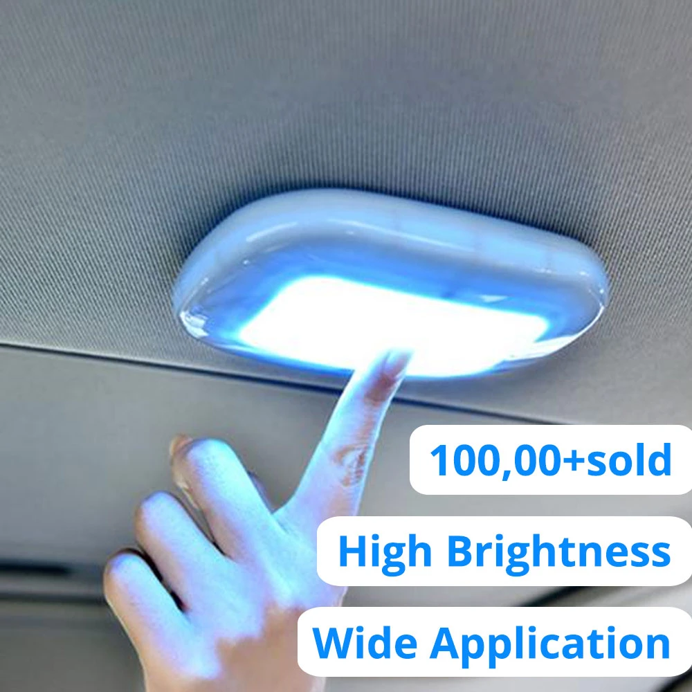 Night Light Car Led Roof Lamp Auto Interior Dome Reading Light Touch ...