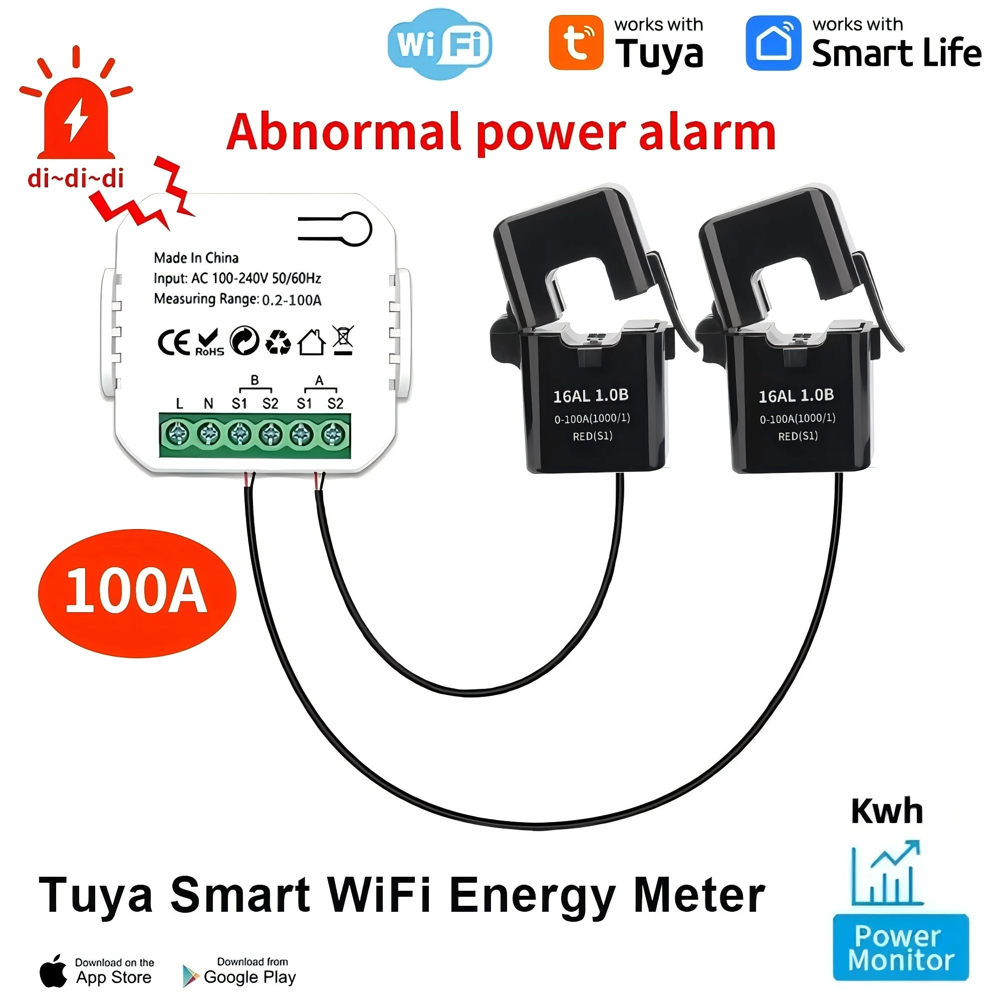 Tuya-Smart-Life-ZigBee-Energy-Meter-80A-with-Current-Sensor-Clamp-KWh ...