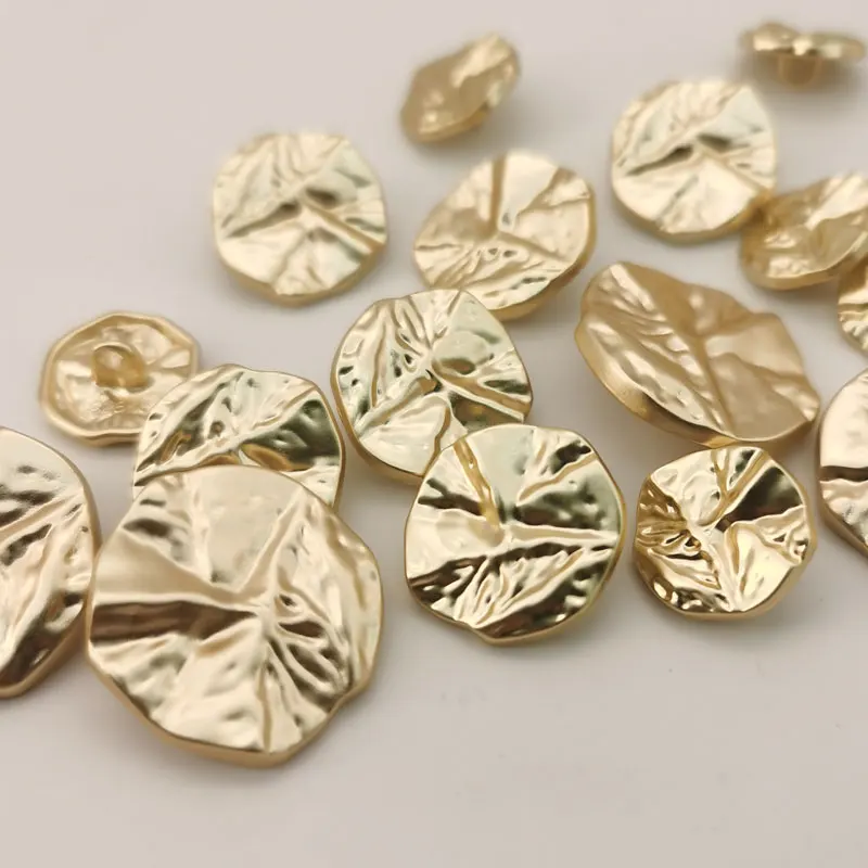 Vintage-Irregular-Metal-Buttons-for-Women-Shirt-Suit-Over-Coat-Hand ...