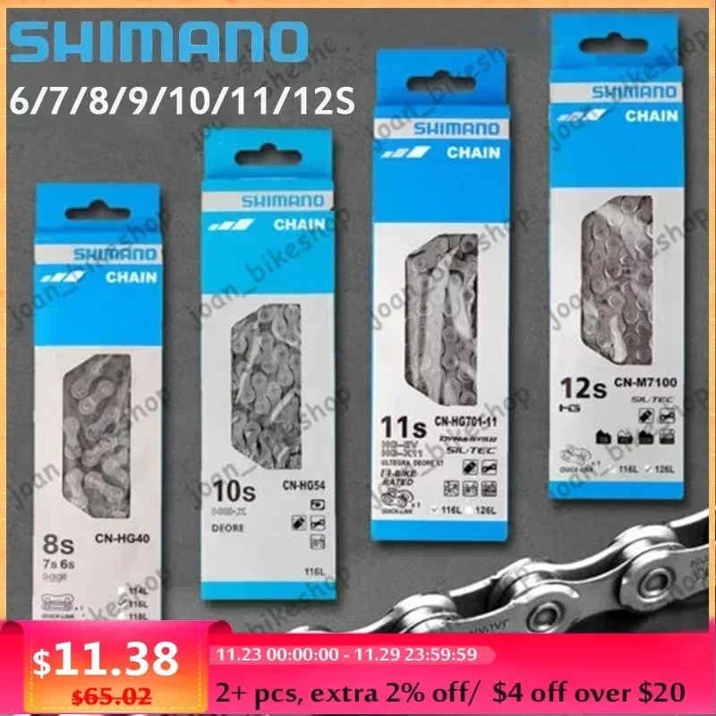 SHIMANO-DEORE-XT-HG701-HG601-11-Speed-Chain-9-10-11-12-Speed-Bike ...