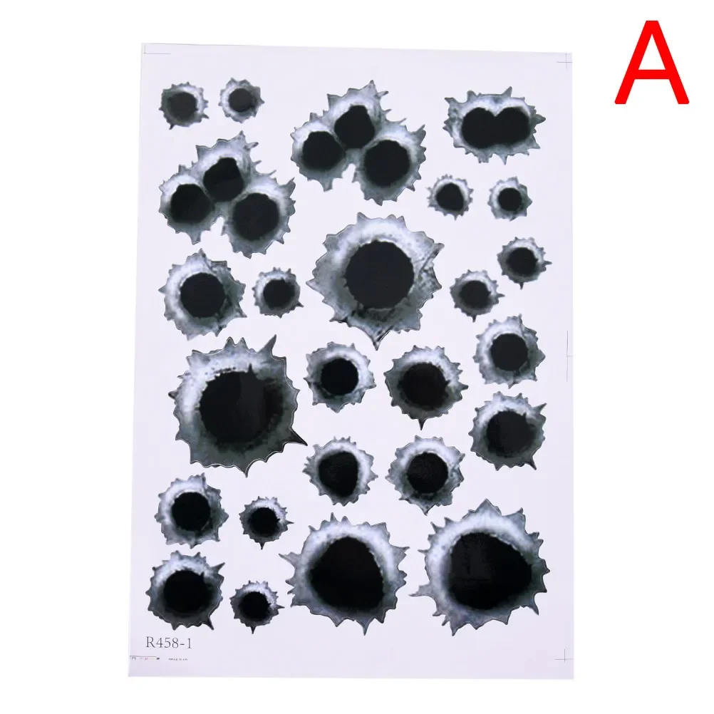20cm-Car-Styling-3D-Fake-Bullet-Hole-Gun-Shots-Funny-Stickers-on ...