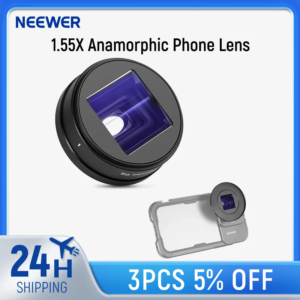 Neewer-1-55X-Anamorphic-Phone-Lens-Only-for-17mm-Thread-Backplate-For ...