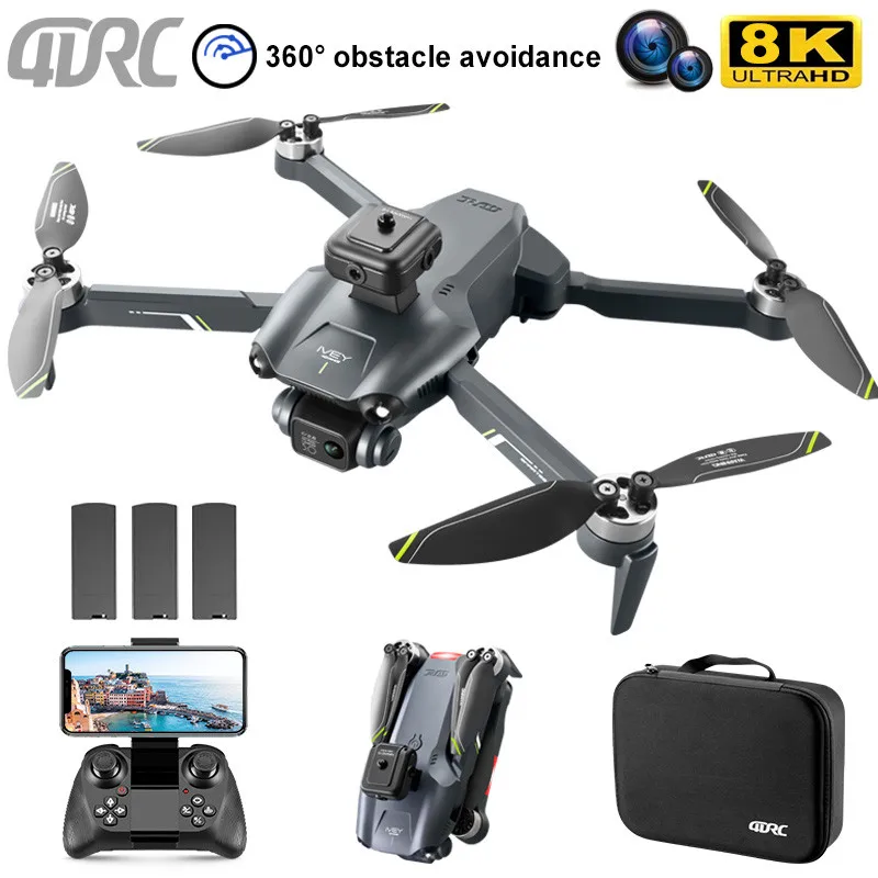 New 4DRC Drone 8K Profesional Quadcopter WiFi FPV Drones with Camera HD 4K Obstacle Avoidance ...