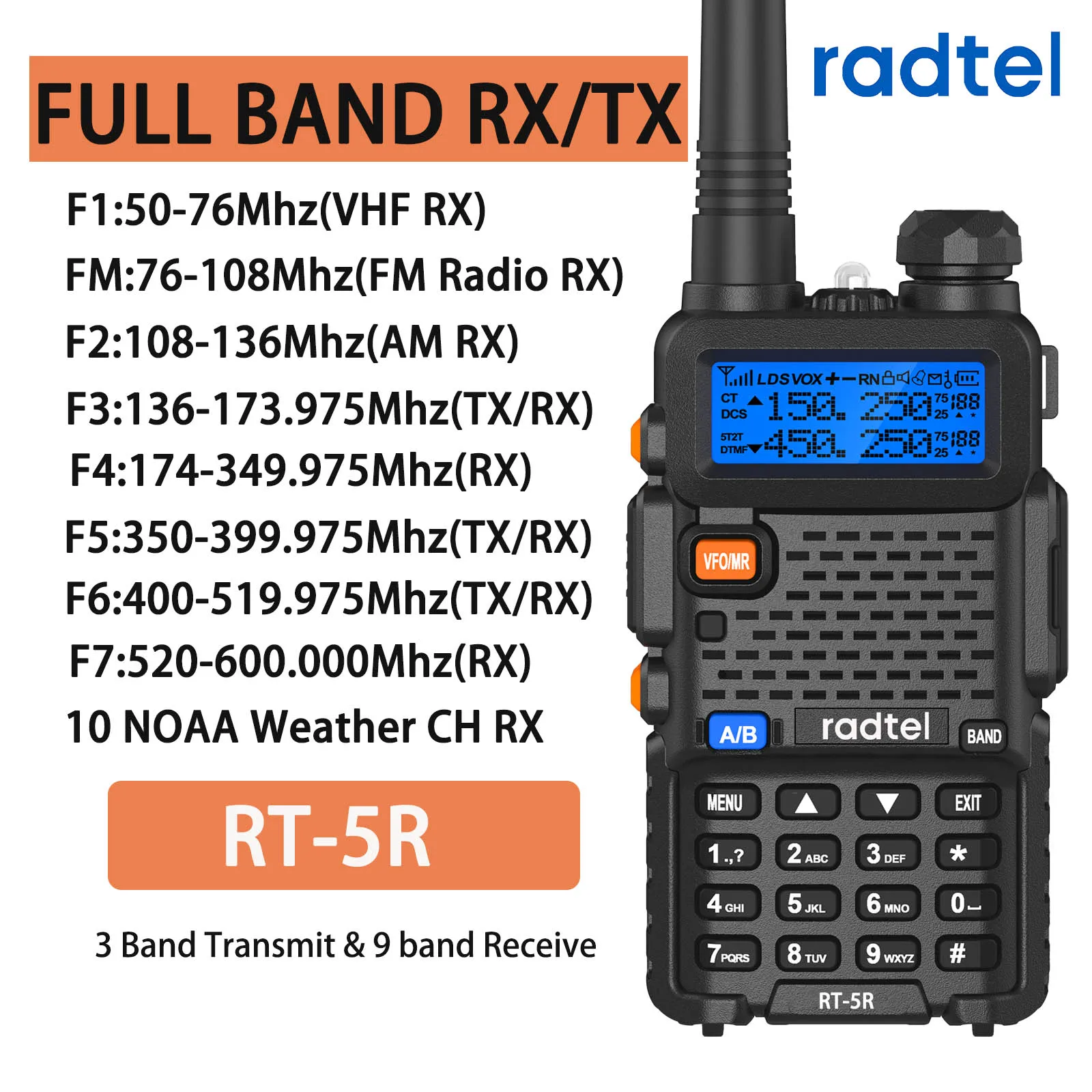 Radtel-RT-5R-Air-Band-Walkie-Talkie-Full-Band-Portable-Am-Fm-Two-Way ...