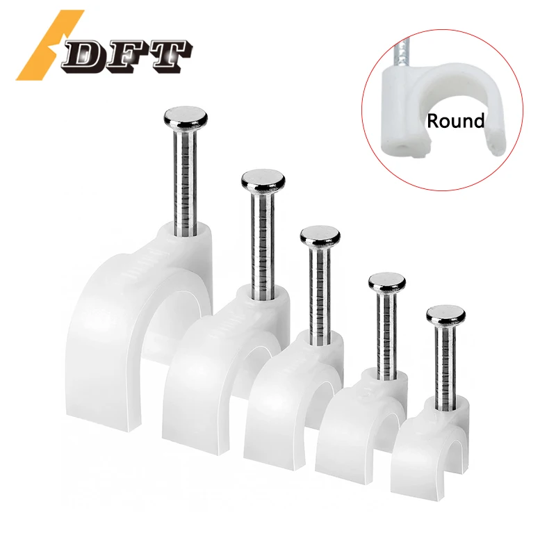 50Pcs-Round-Cable-Wire-Clips-4mm-6mm-8mm-10mm-Cable-Management-RG6-CAT6 ...