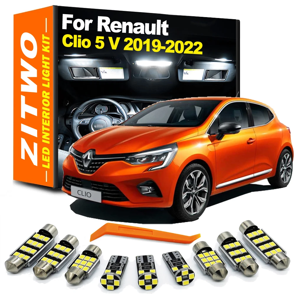 ZITWO-9Pcs-Canbus-No-Error-LED-Interior-Dome-Map-Light-Kit-For-Renault ...