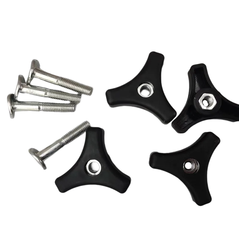 2pcs-set-Triangle-Handle-Knob-Nut-Screw-Bolt-Kit-Fasteners-Replacement ...
