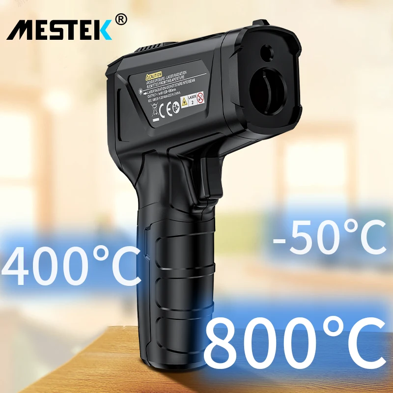 Hőmérő -50 ~ 800 Fokos Digitális Infravörös Hőmérséklet -Mérő Színes ...