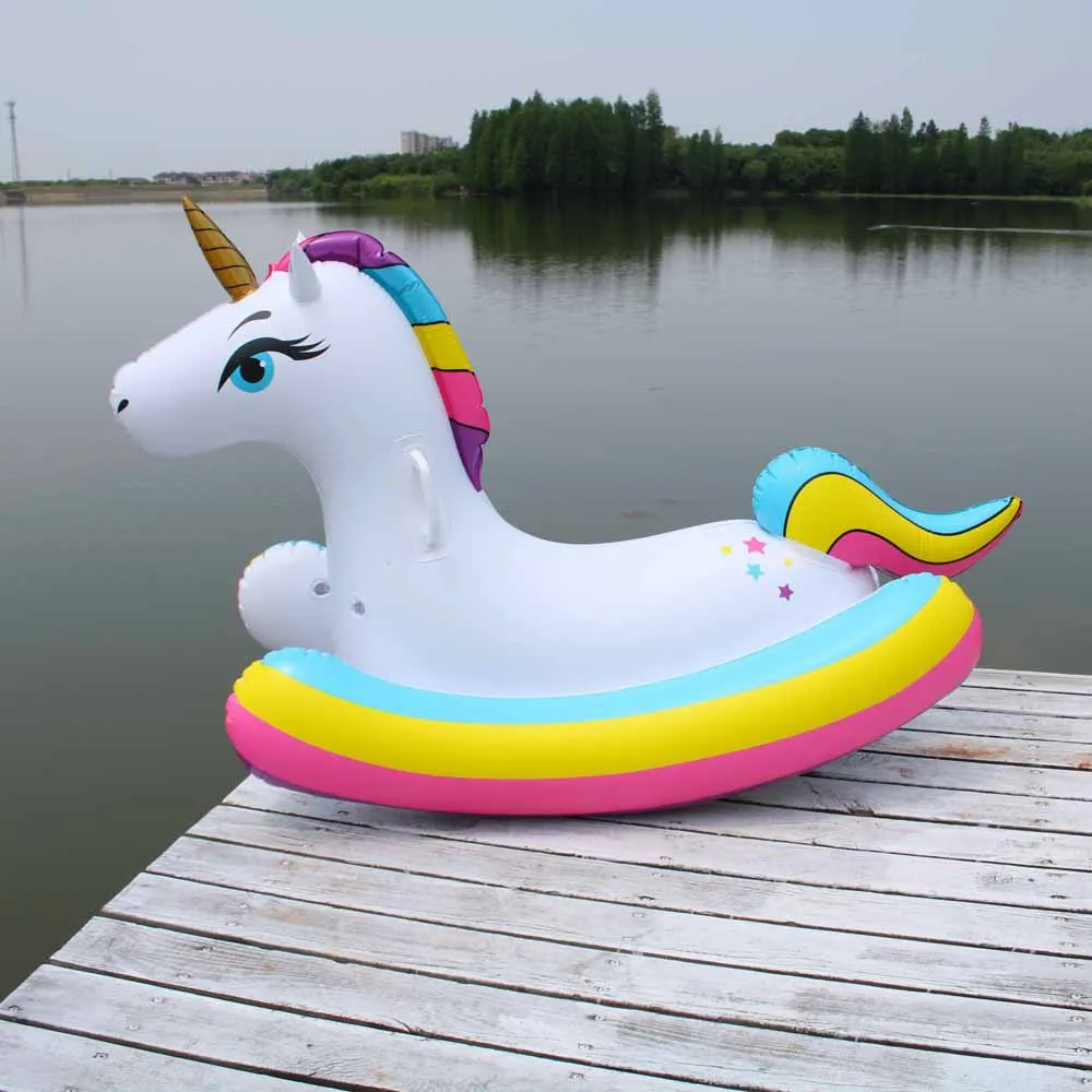 Giant-Unicorn-Floating-Pool-Swimming-Ring-Air-Mattress-Inflatable ...