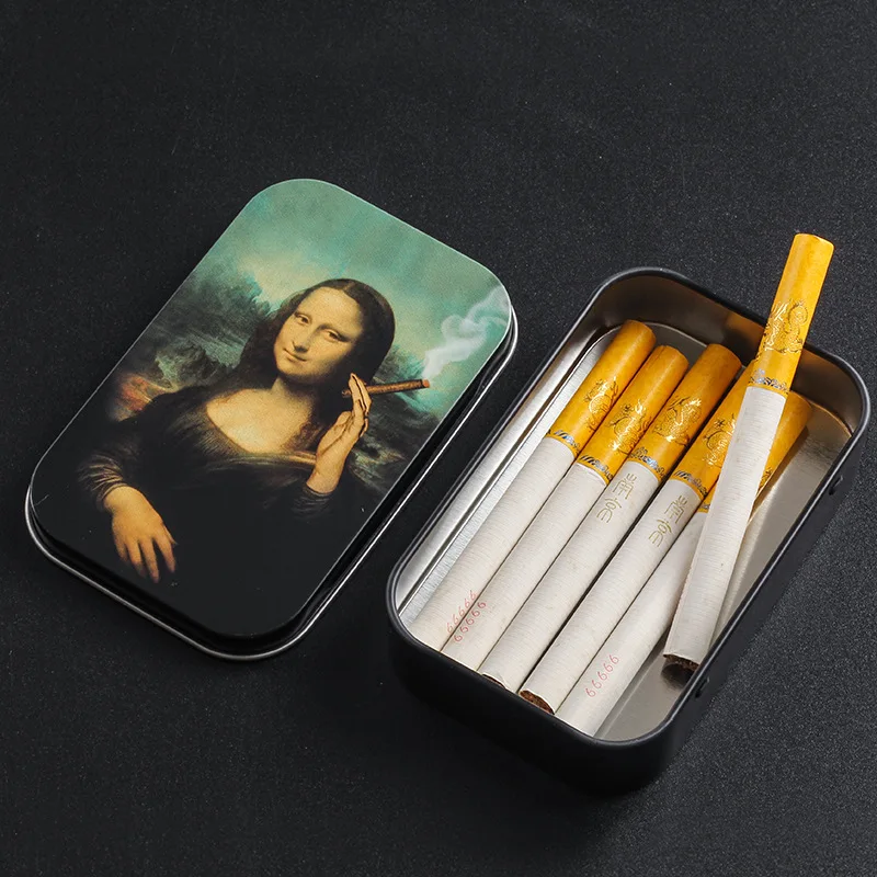 Portable-Mini-Fashion-Metal-Tin-Storage-Box-Tobacco-Humidor-Rolling ...