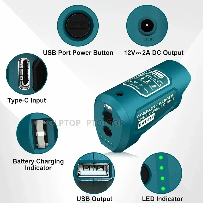 Battery Power Adapter Heated Jackets for Milwaukee/Bosch/Makita 12V 10 ...