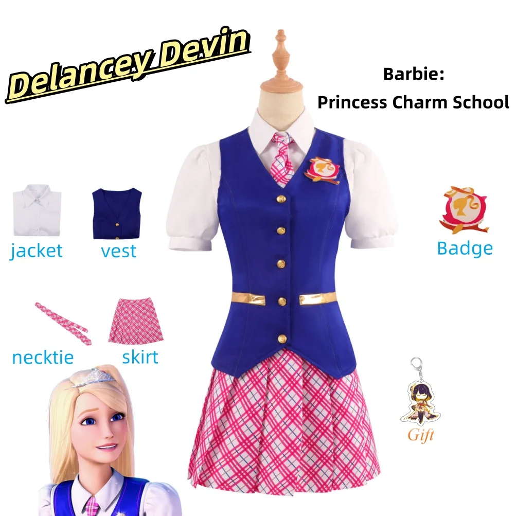 Delancey-Devin-Cosplay-Costume-Anime-Princess-Charm-School-Shirt-Vest ...