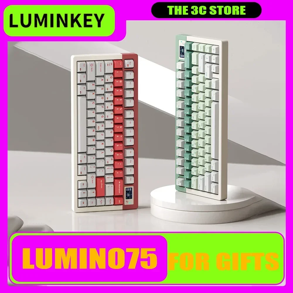 New-Luminkey-Lumino75-Mechanical-Keyboard-Aluminium-Alloy-Tri-Mode ...