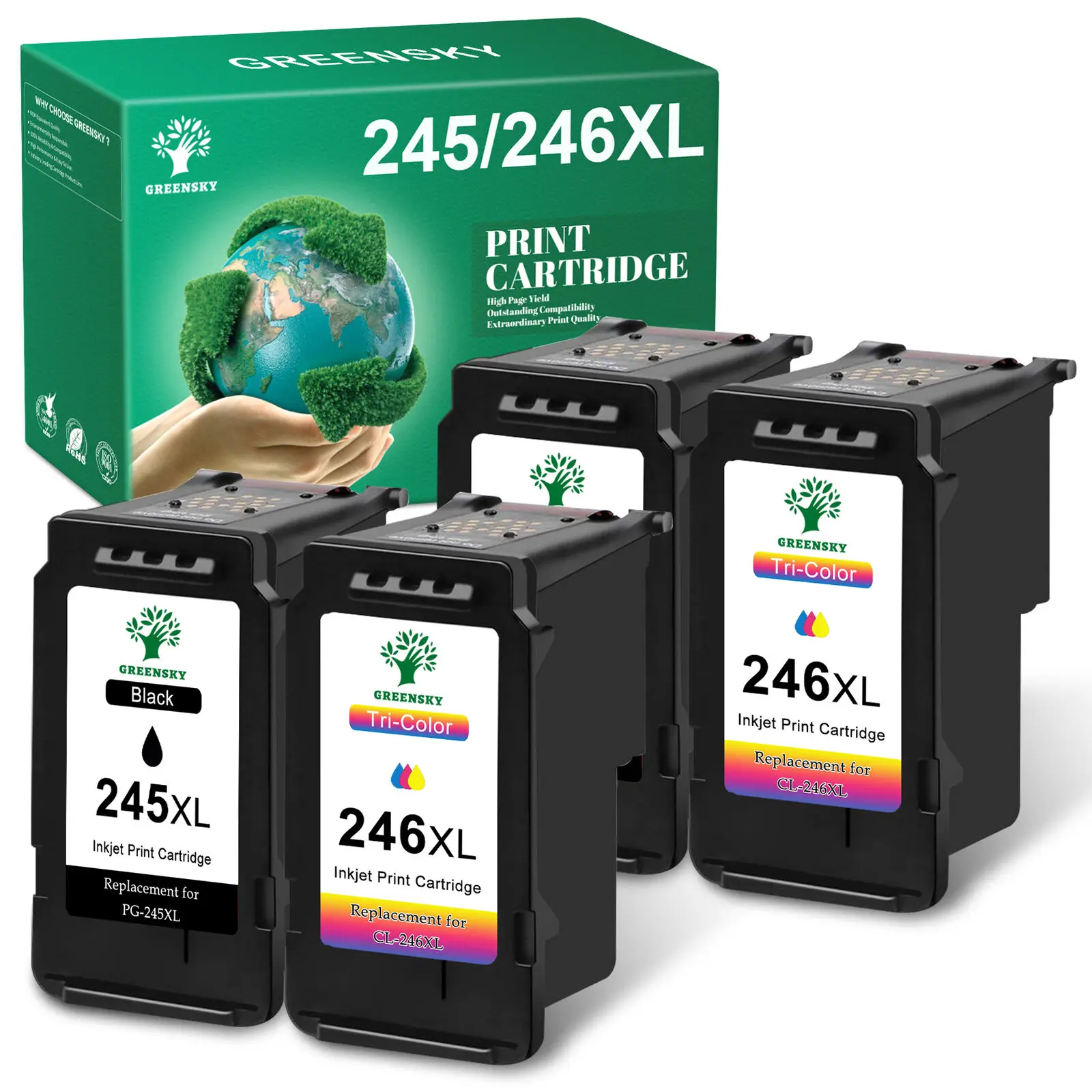 4-PG-245XL-CL-246XL-Ink-Cartridge-for-Canon-PIXMA-TS3120-TS3122-MG2420 ...