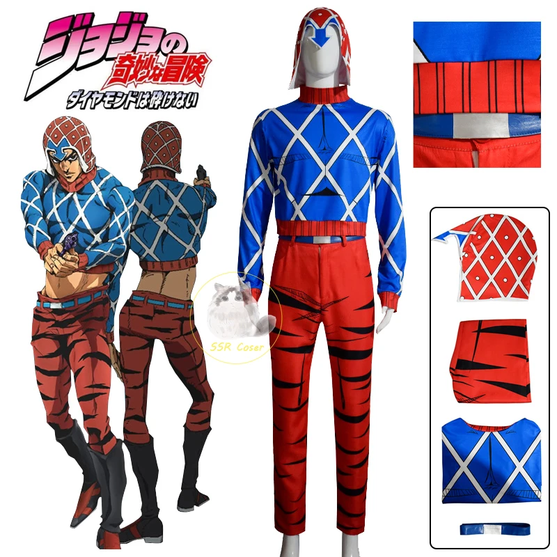 Anime-Guido-Mista-Cosplay-Costume-JOJO-Bizarre-Adventure-Golden-Wind ...