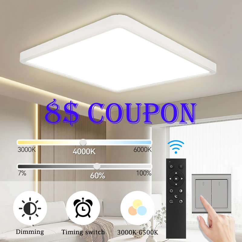 Ceiling Lamp Bedroom Remote Control | Led Ceiling Light Remote Control ...