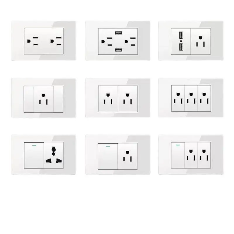 Us Standard White Tempered Glass 18WType C USB C Smart Fast Charging ...