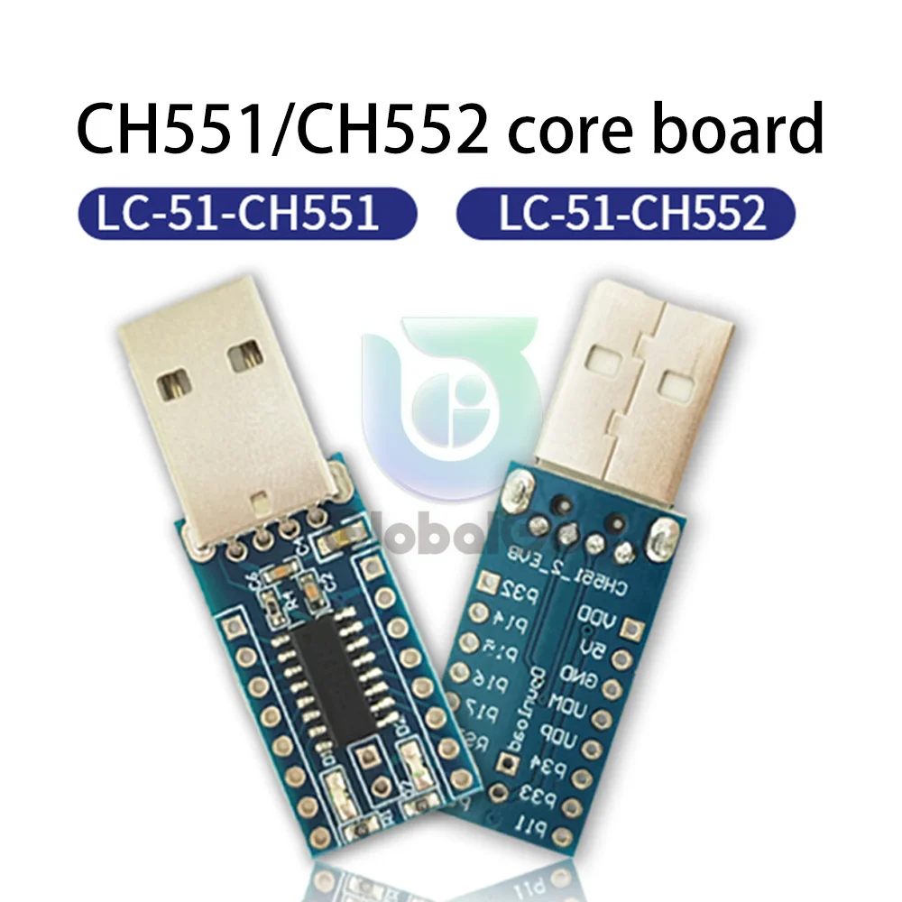 CH551 CH552 Mini Core Board Microcontroller USB Development Board Core Board 51 Single Chip ...
