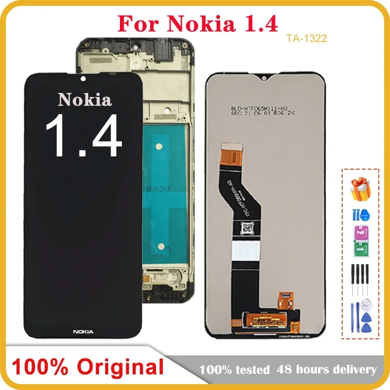 100-Original-For-Nokia-1-4-TA-1322-LCD-Display-Touch-Screen-Digitizer ...