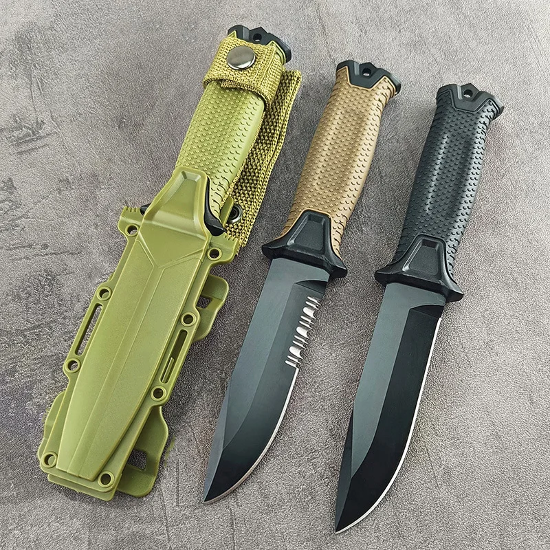 Self-defense-Fixed-Blade-Tactical-Camping-Knife-Hunting-Pocket-Military ...