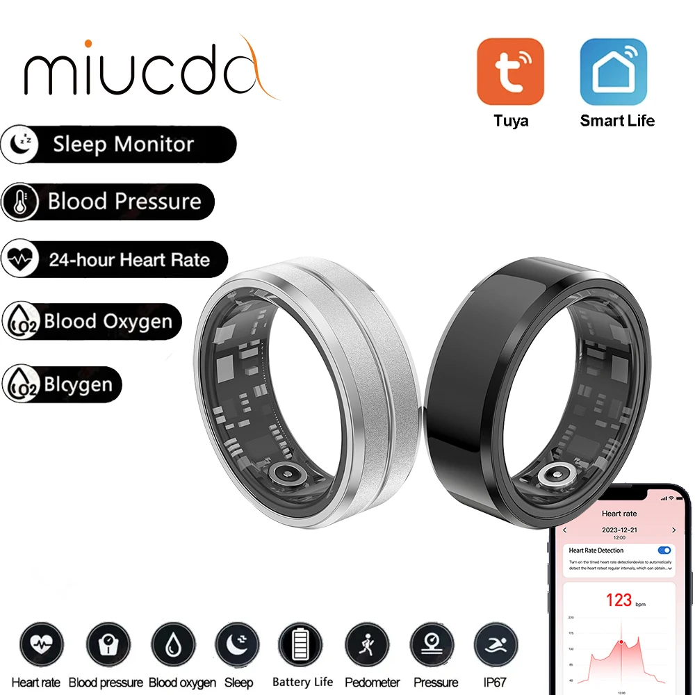 MIUCDA-JYouPro-Smart-Ring-Military-Grade-Titanium-Steel-Shell-Health ...