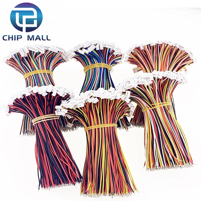 10PCS JST 1.25MM Female Plug Connector With Wire 2/3/4/5/6/7/8/9/10/12P ...