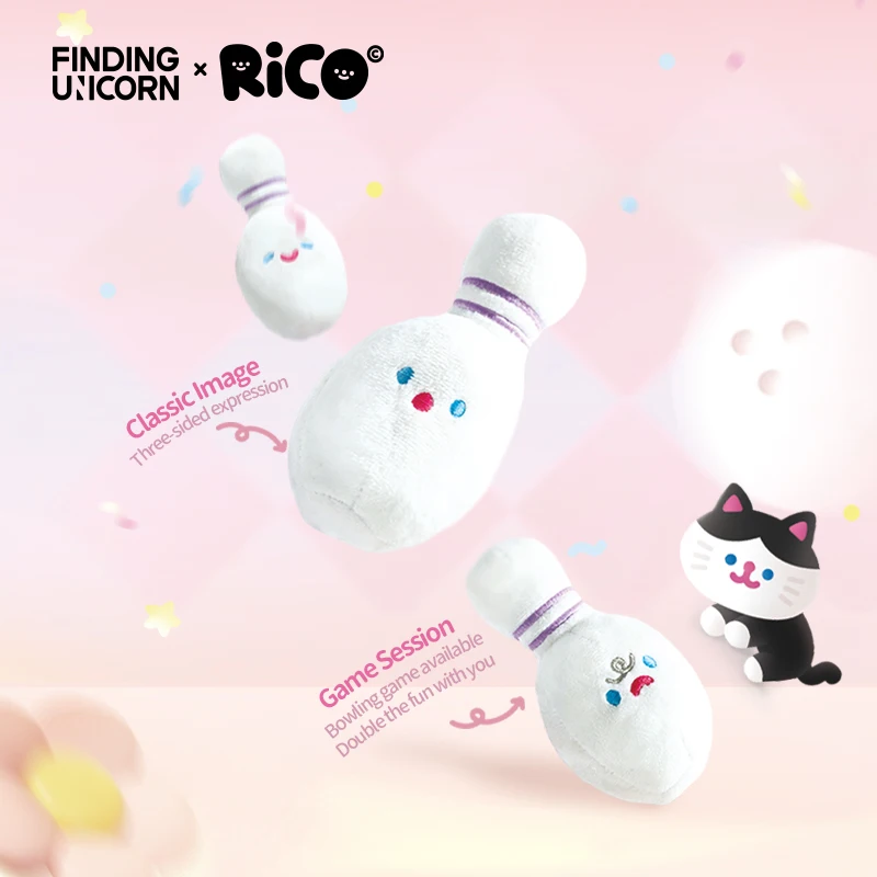 Finding Unicorn RiCO Pet Bagged Toys - Bowling Plush Sound Toy Cute ...
