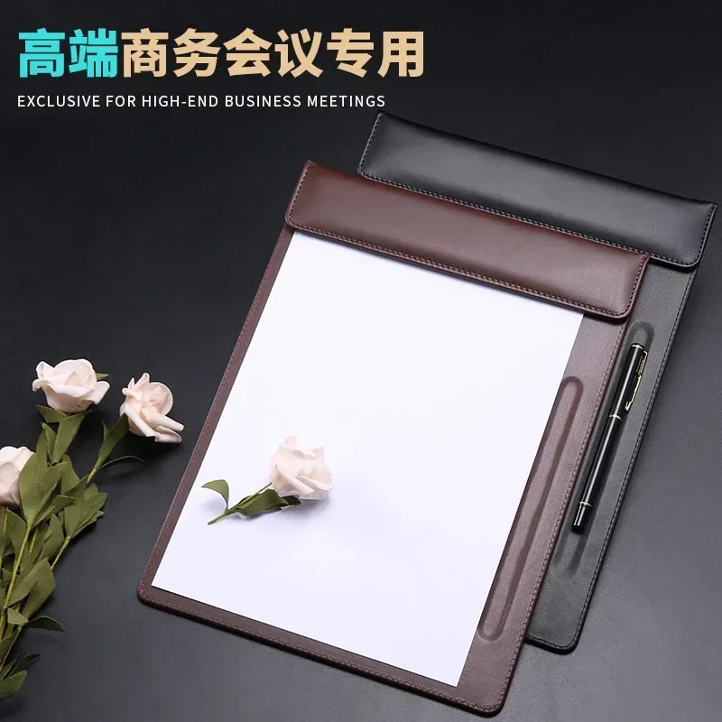 A4 Leather Signature Board Hotel Conference Board Writing Pad Manager ...