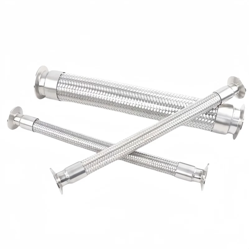 51mm(1.5" DN40) Ferrule64mm Tri Clamp Braided Flexible Hose For ...