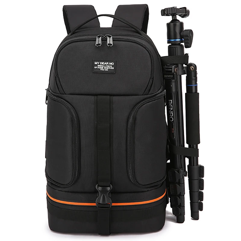 Camera Waterproof Shoulders Bag fit 15.6in Laptop Soft Padded Backpack ...