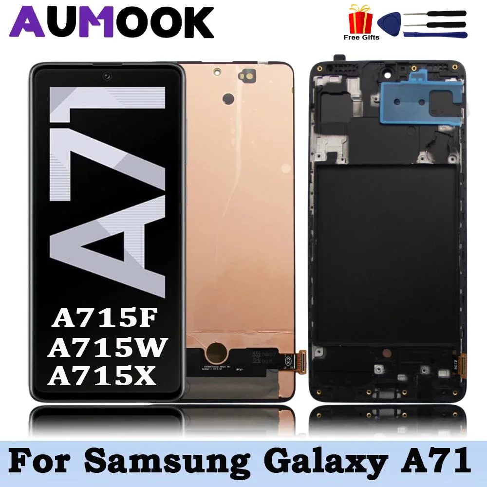 6.7" Super AMOLED A71 Screen OEM for Samsung Galaxy A71 A715 LCD SM ...