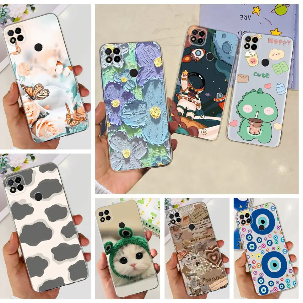 For Xiaimi Redmi 9 9a 9C NFC 9T Back Cover Transparent Soft TPU ...