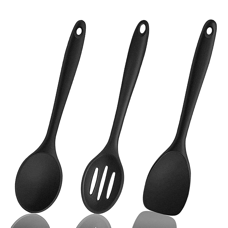 Food-Grade-Silicone-Cooking-Spoon-Pan-Scoop-Heat-Resistant-Flexible ...
