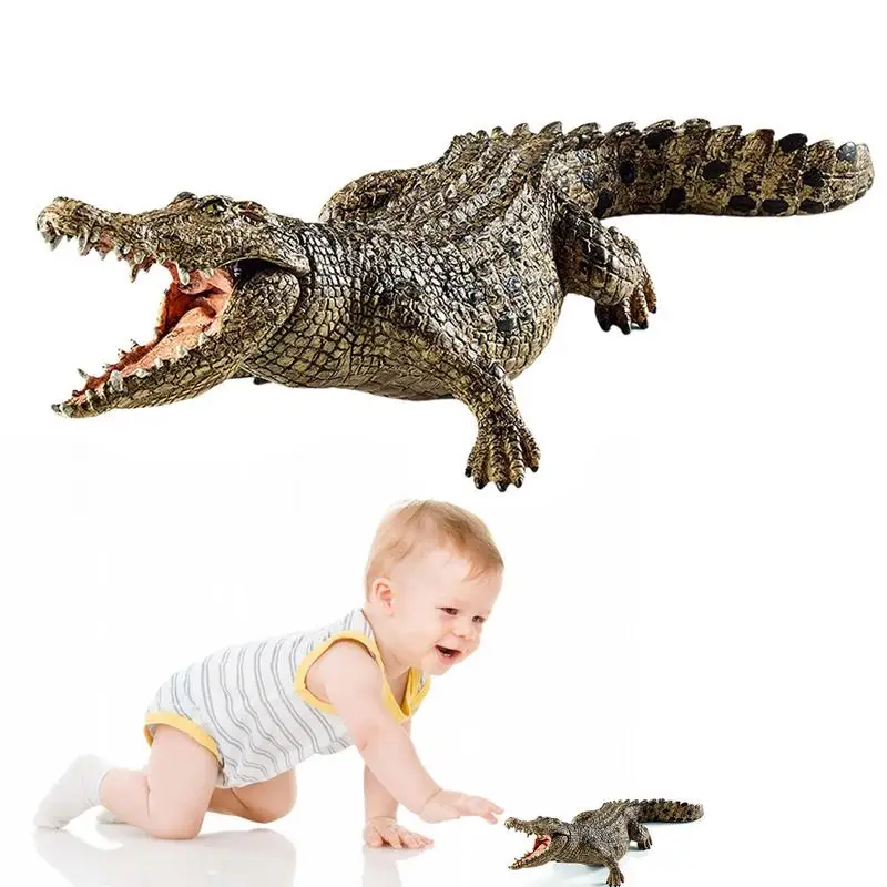 High-quality-Realistic-Jungle-Animal-Alligator-Action-Figure-Toys ...