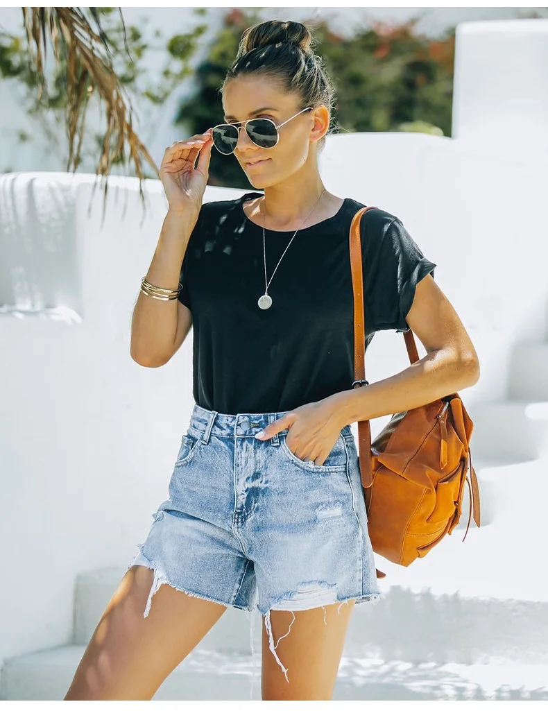 Denim Shorts Outfit Ideas