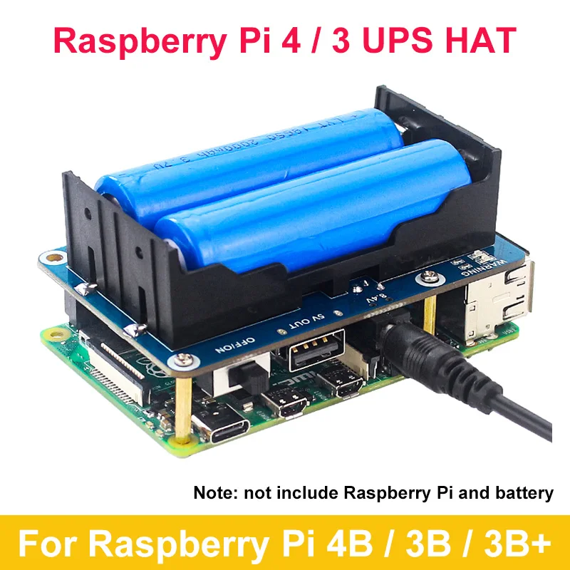Raspberry-Pi-4-Uninterruptible-Power-Supply-UPS-HAT-Est-vel-5V-Sa-da ...
