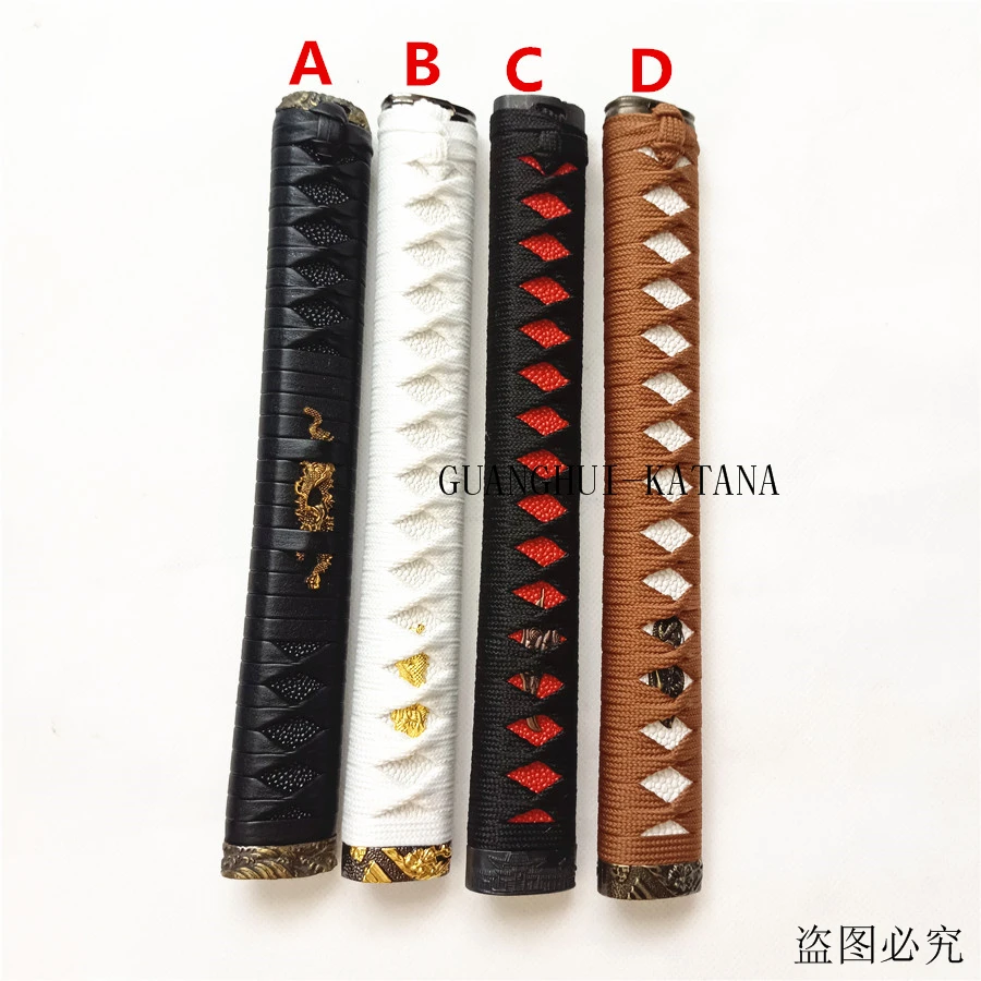 Handmade-Japanese-Samurai-Sword-Handle-Tsuka-Set-Kirsite-Tsuka-Fuchi ...