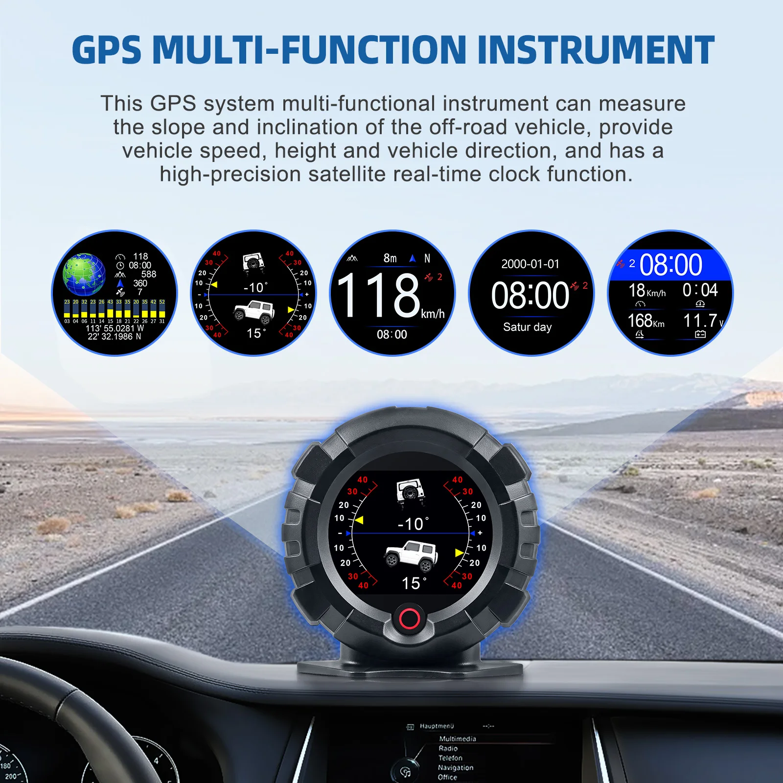 AD-X95-Head-Up-Display-GPS-HUD-Slope-Meter-Accessories-HUD-Auto ...