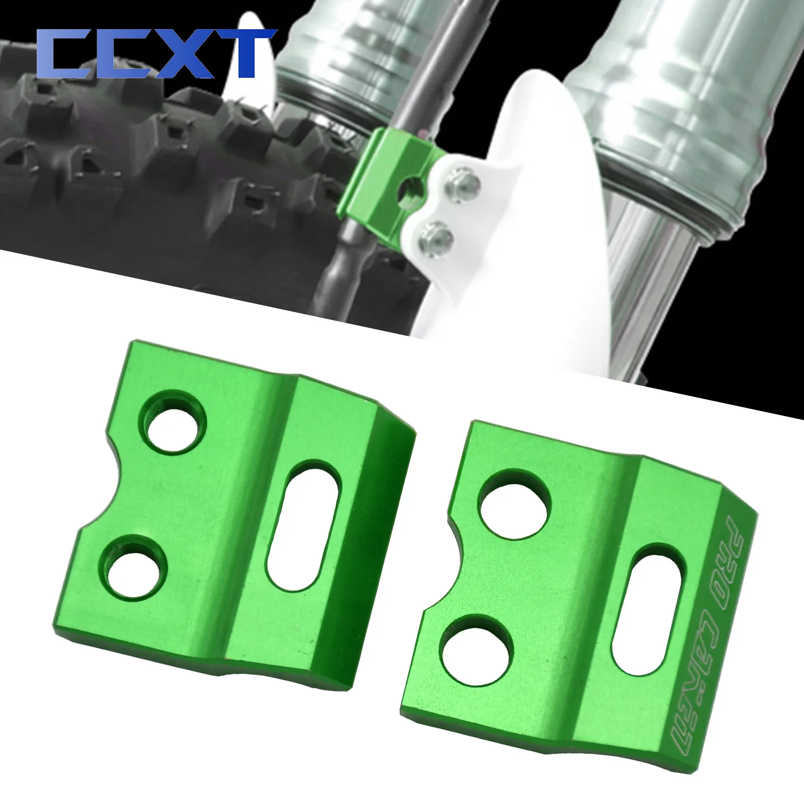 Motorcycle Front Brake Line Clamp Hose Cable Holder For Kawasaki KX80 ...