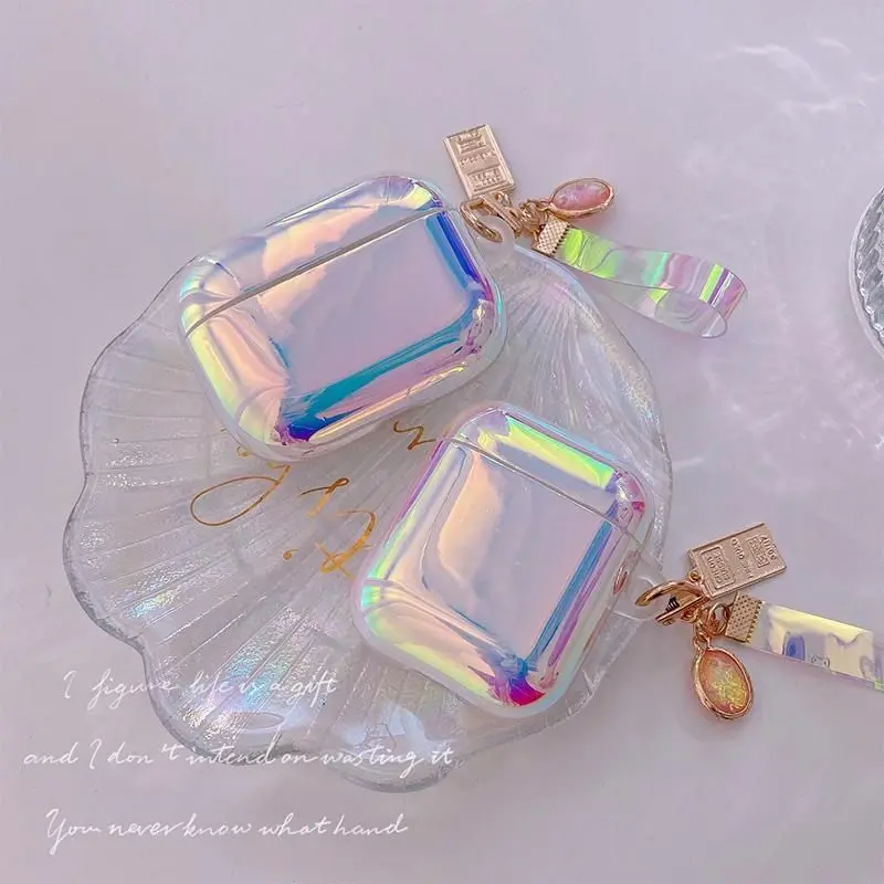 Cute Dreamy Laser Gradient Headset Box For Apple AirPods Pro 2 Case TPU ...
