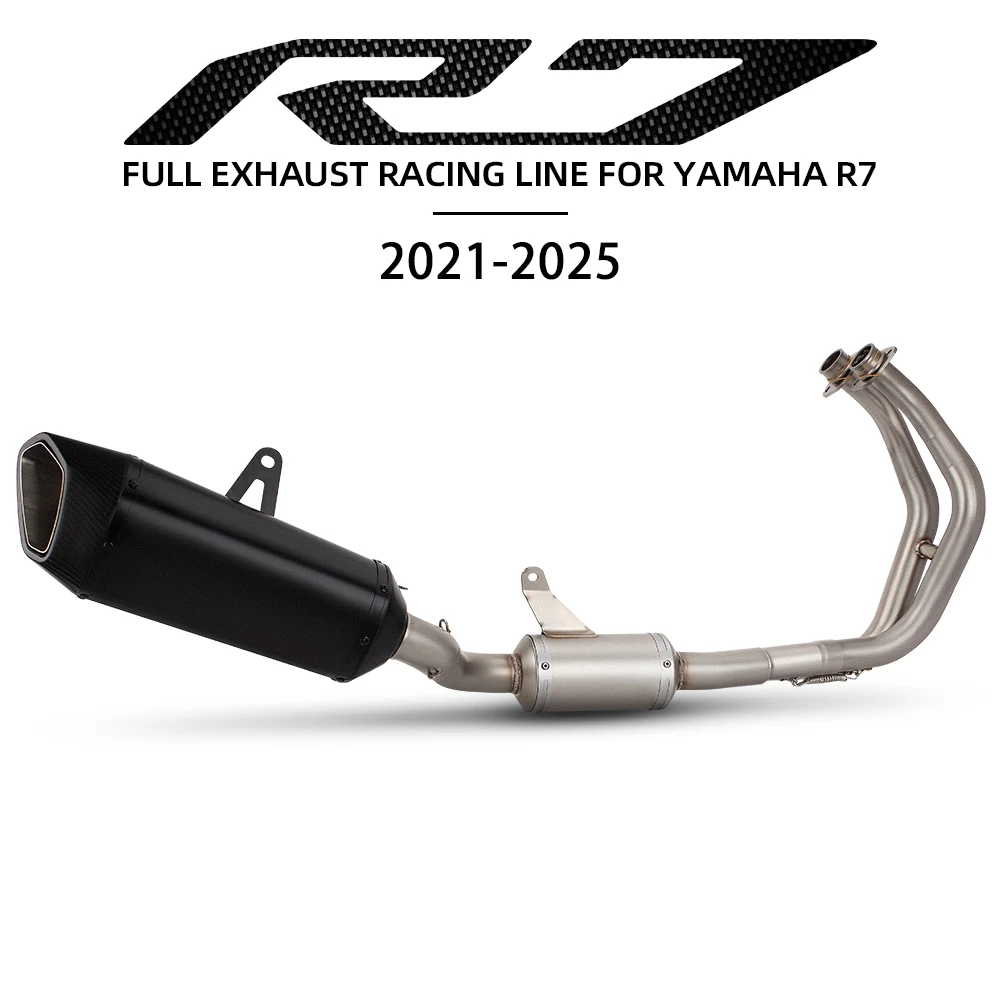 For YAMAHA R7 2021-2025 Motorcycle Exhaust Full System Escape Moto ...