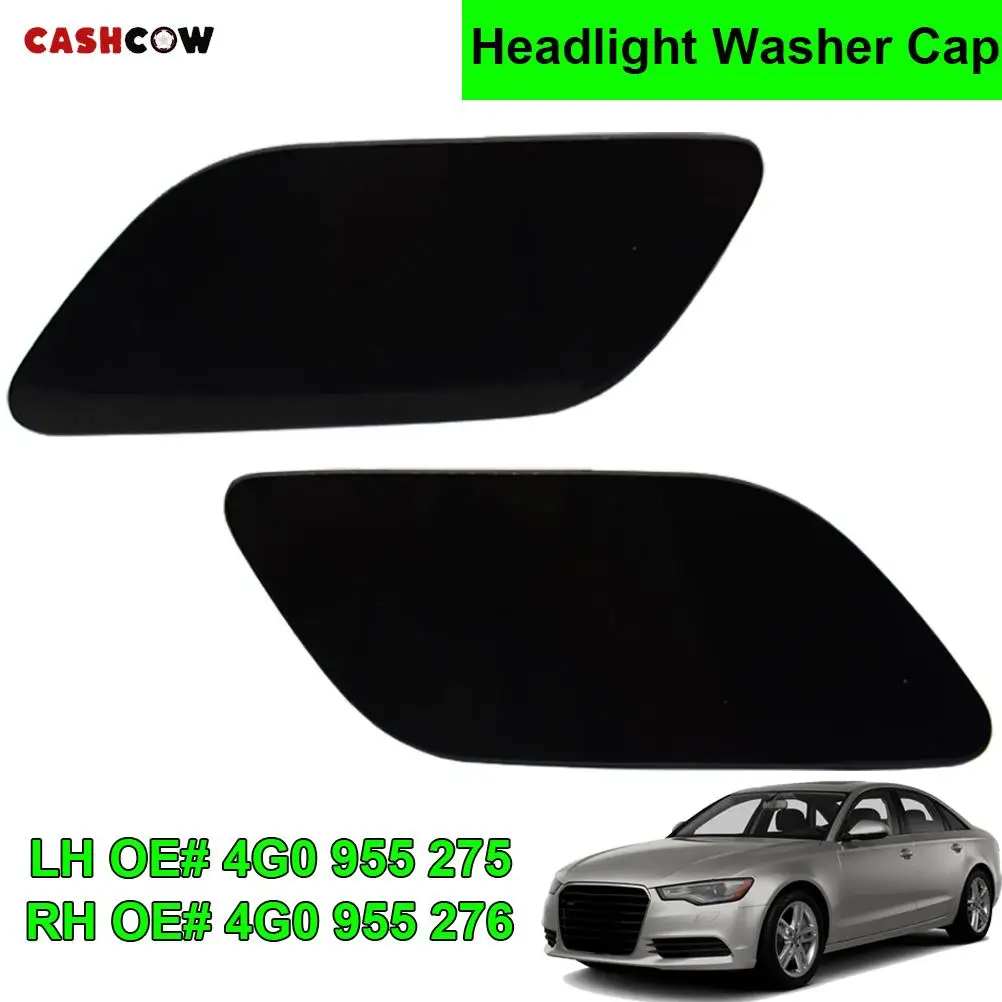 2 PCS/SET Car Front Bumper Headlamp Headlight Washer Spray Nozzle Cap ...