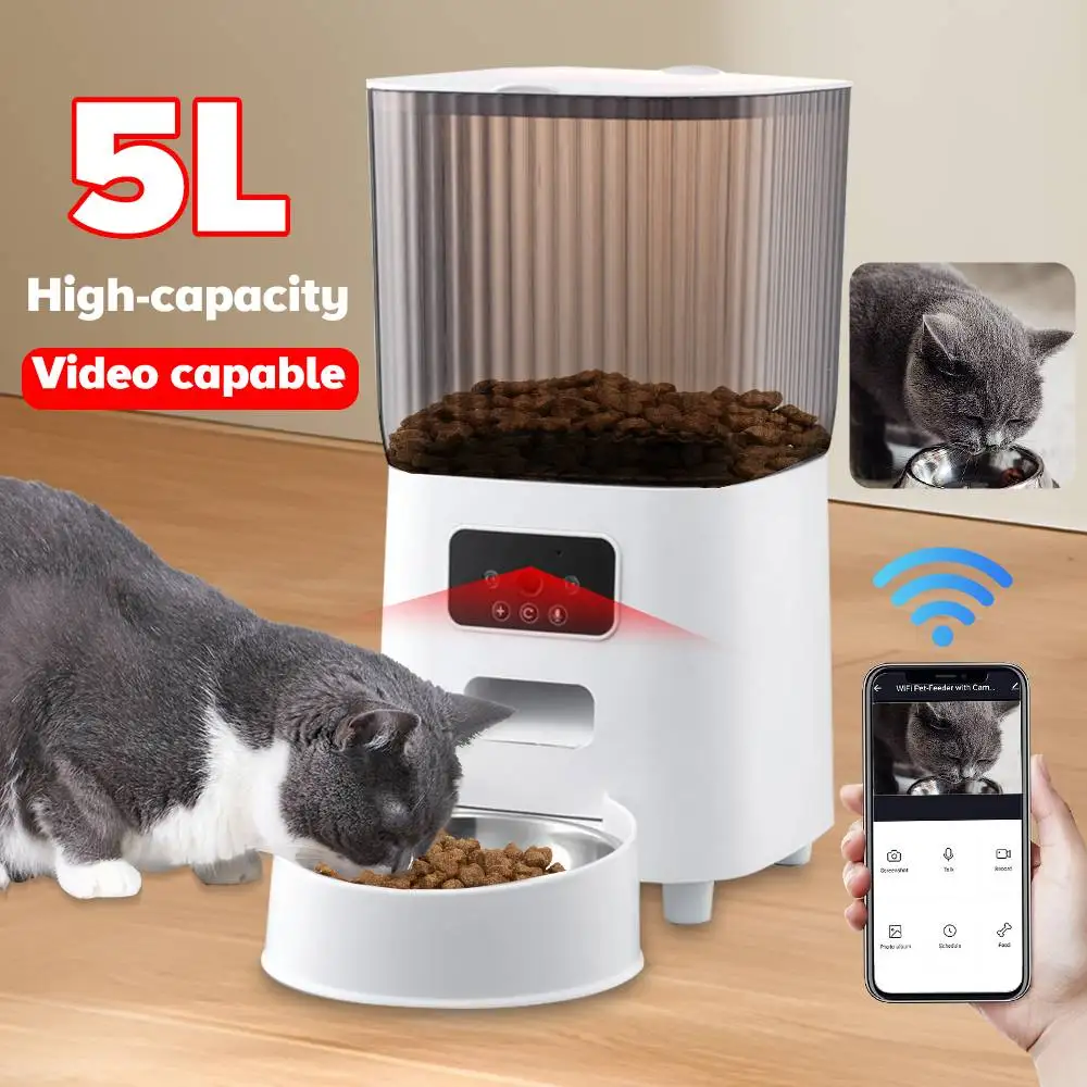 5L-Automatic-Feeder-Cats-WiFi-with-Camera-HD-Smart-Interactive-Pet-Food ...