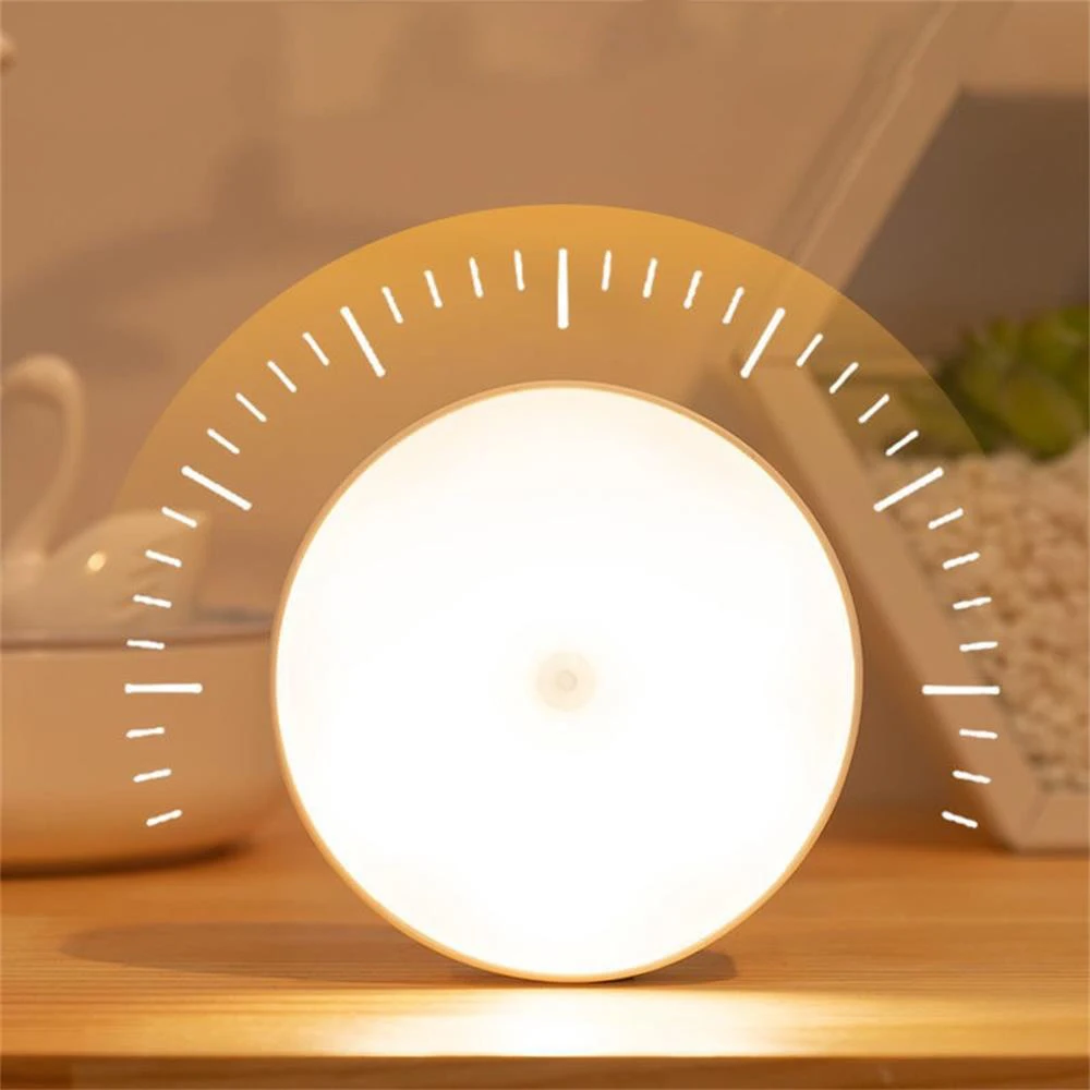 ⭐Lampe Led ronde rechargeable USB avec détecteur de mouvement ...