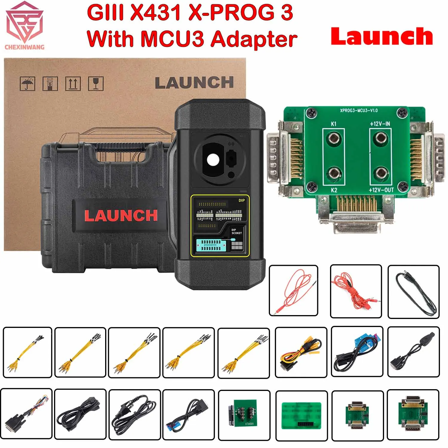 Launch-GIII-X431-Immobilizer-Key-Programmer-X-PROG-3-with-X431-MCU3 ...